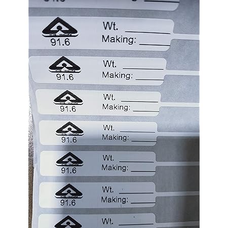NTK, 81mm x 12mm, Jewellery Labels, Matt Finish, Hallmark Printed, Non ...