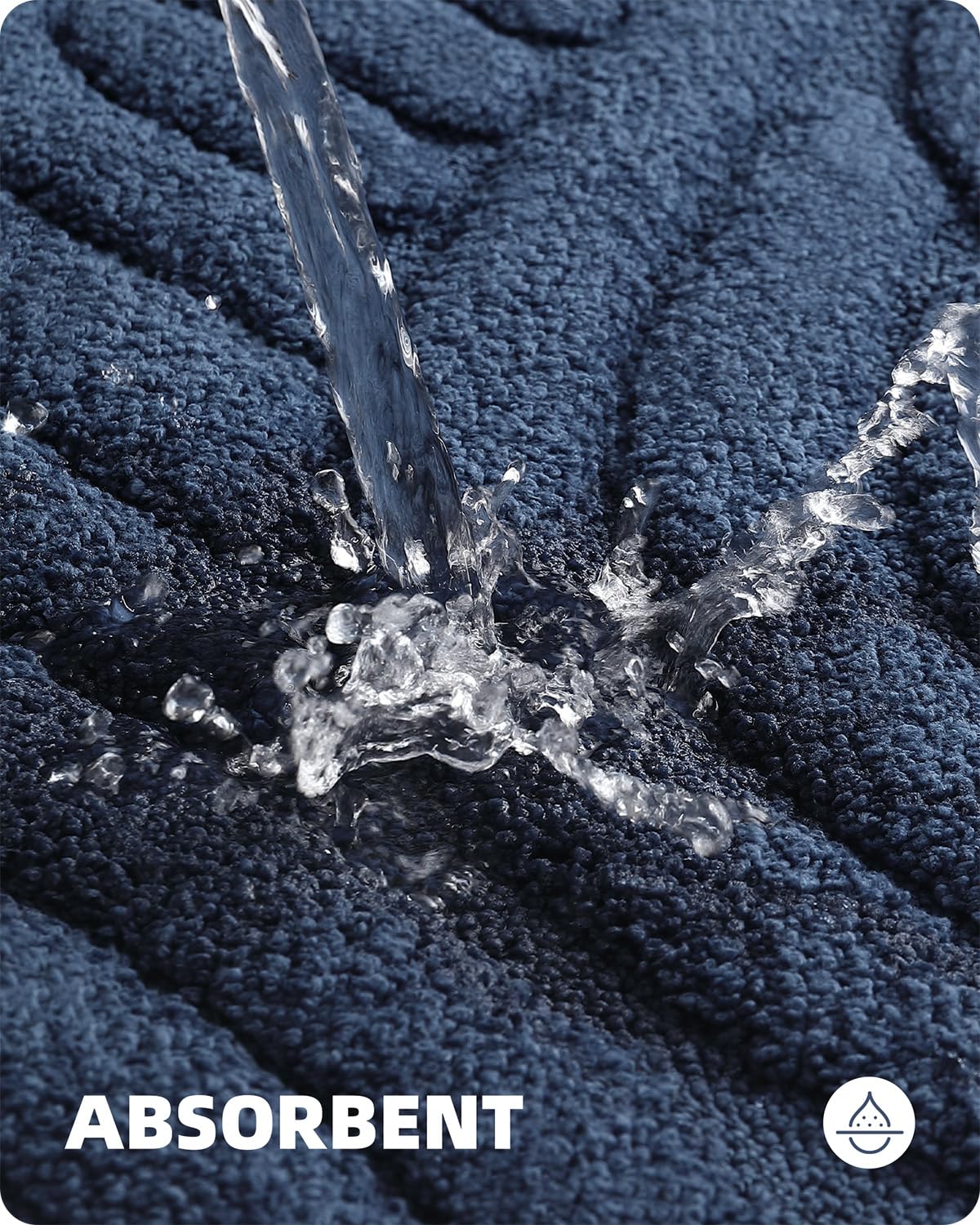 Navy Blue Bathroom Floor Mats
