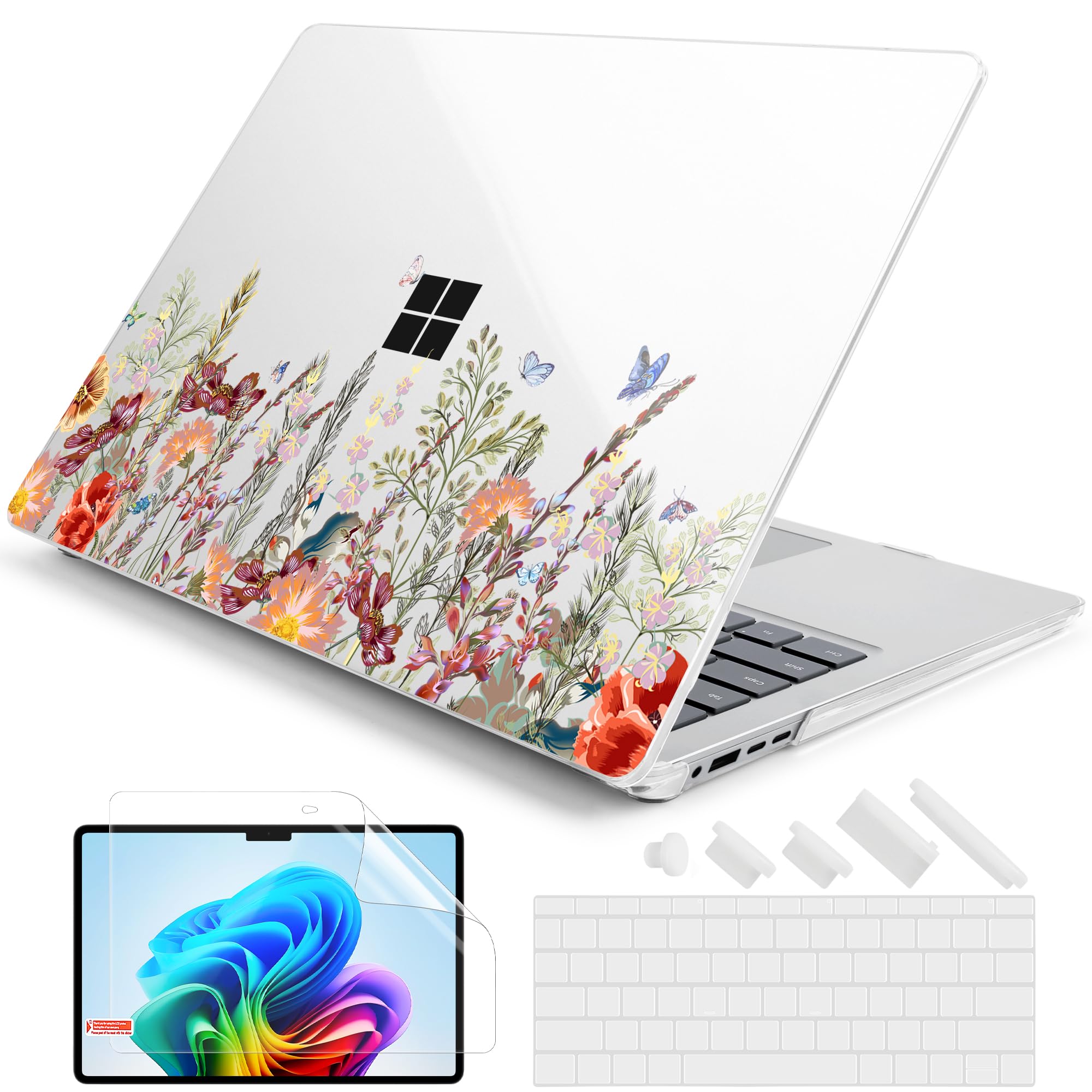 Amazon.com: DONGKE Case for Microsoft Surface Laptop (2024), Windows 11 ...