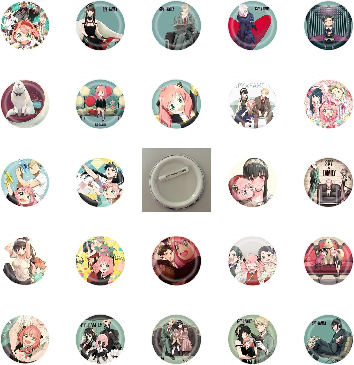 Amazon.com: 24PCS Mixed Pack Pins(24Pcs/Pack),Japanese Anime Anya ...