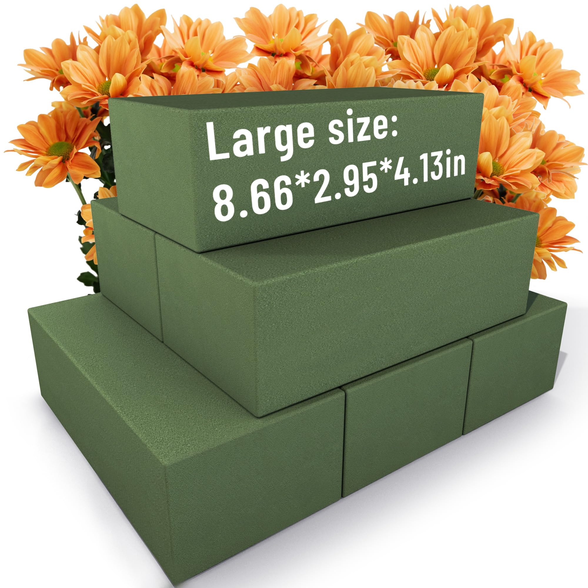 Amazon.com: Floral Foam Blocks Large 9 Inch,Wet Floral Foam Bricks,Pack ...
