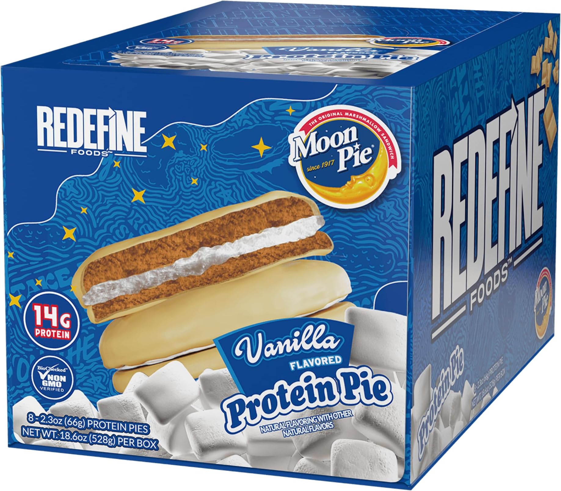 Amazon.com: Redefine Foods Oatmeal Protein Pie, Original Flavor - 8 ...