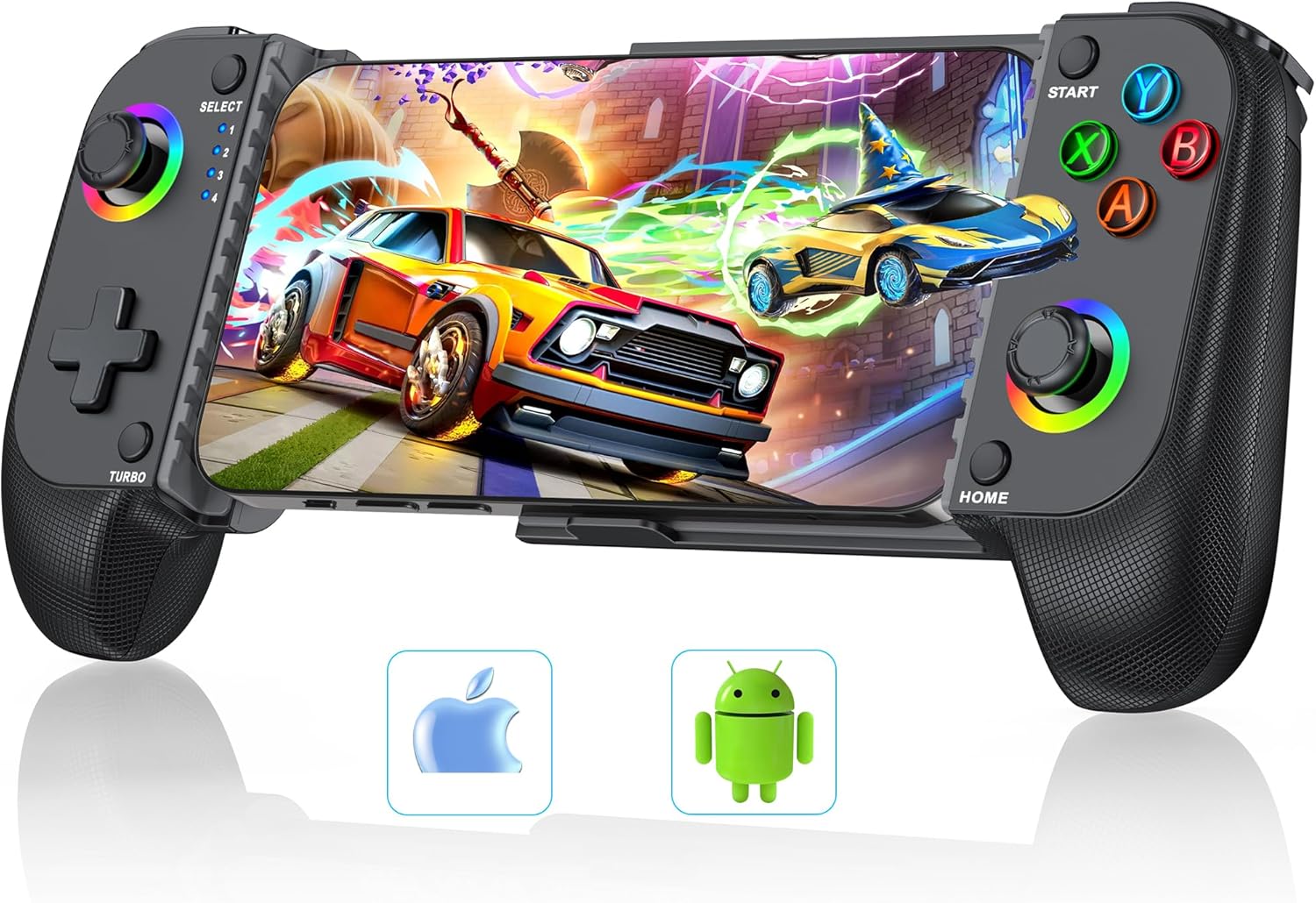 HELLCOOL Mobile Gaming Controller for iPhone & Android,Phone Controller ...
