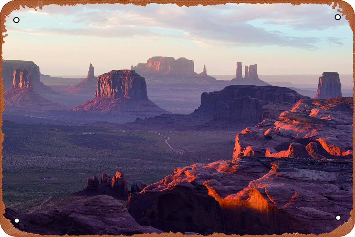Amazon.com : The Hunts Mesa Rock Formation Monument Valley Photo ...