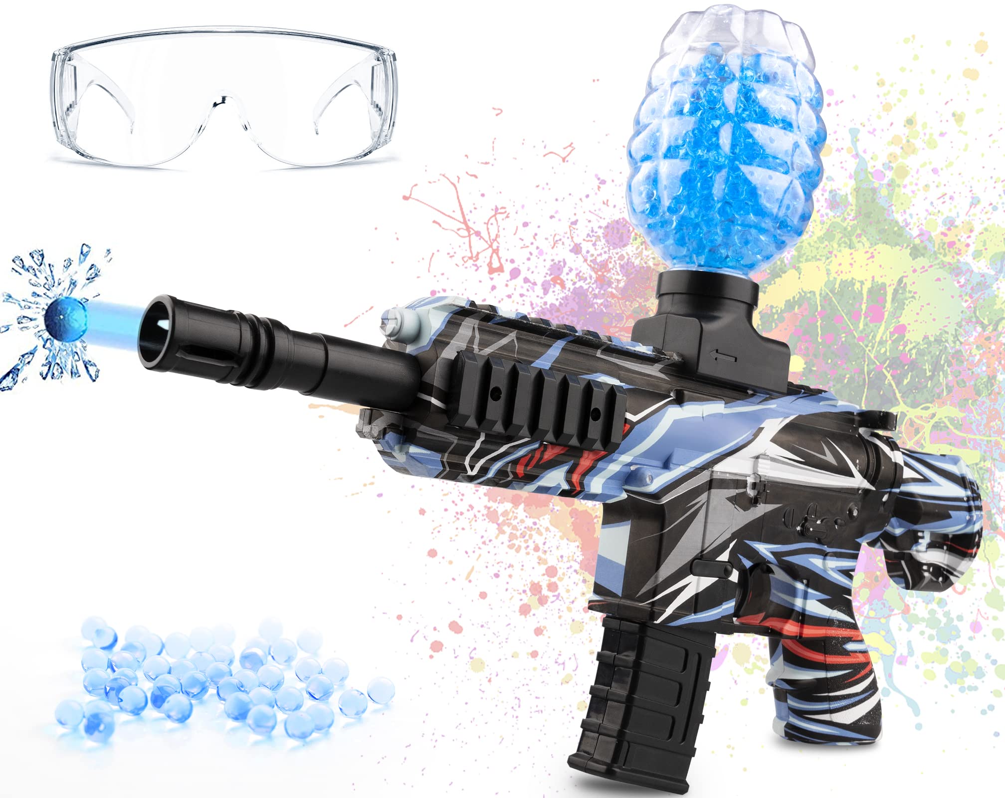 Buy Gel Blaster, Splatter Ball Blaster with 10,000 Eco-Friendly Water ...