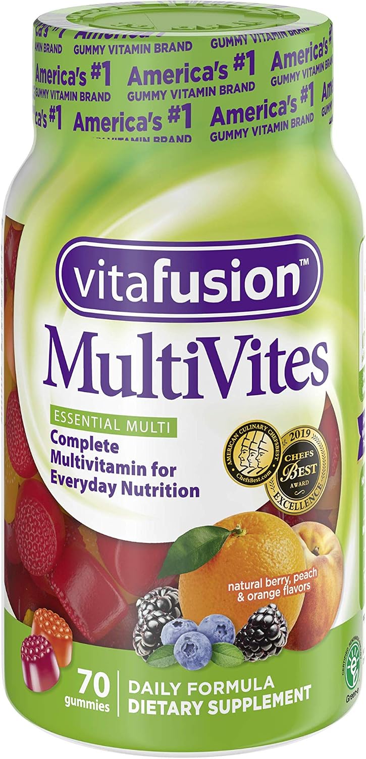 Amazon.com: Vitafusion MultiVites Gummy Vitamins, 70 Count, (Packaging ...