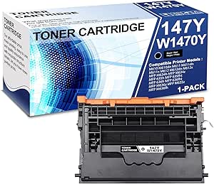 Amazon.com: 1 Pack 147Y W1470Y Black Toner Cartridge Whit Chip 147Y ...