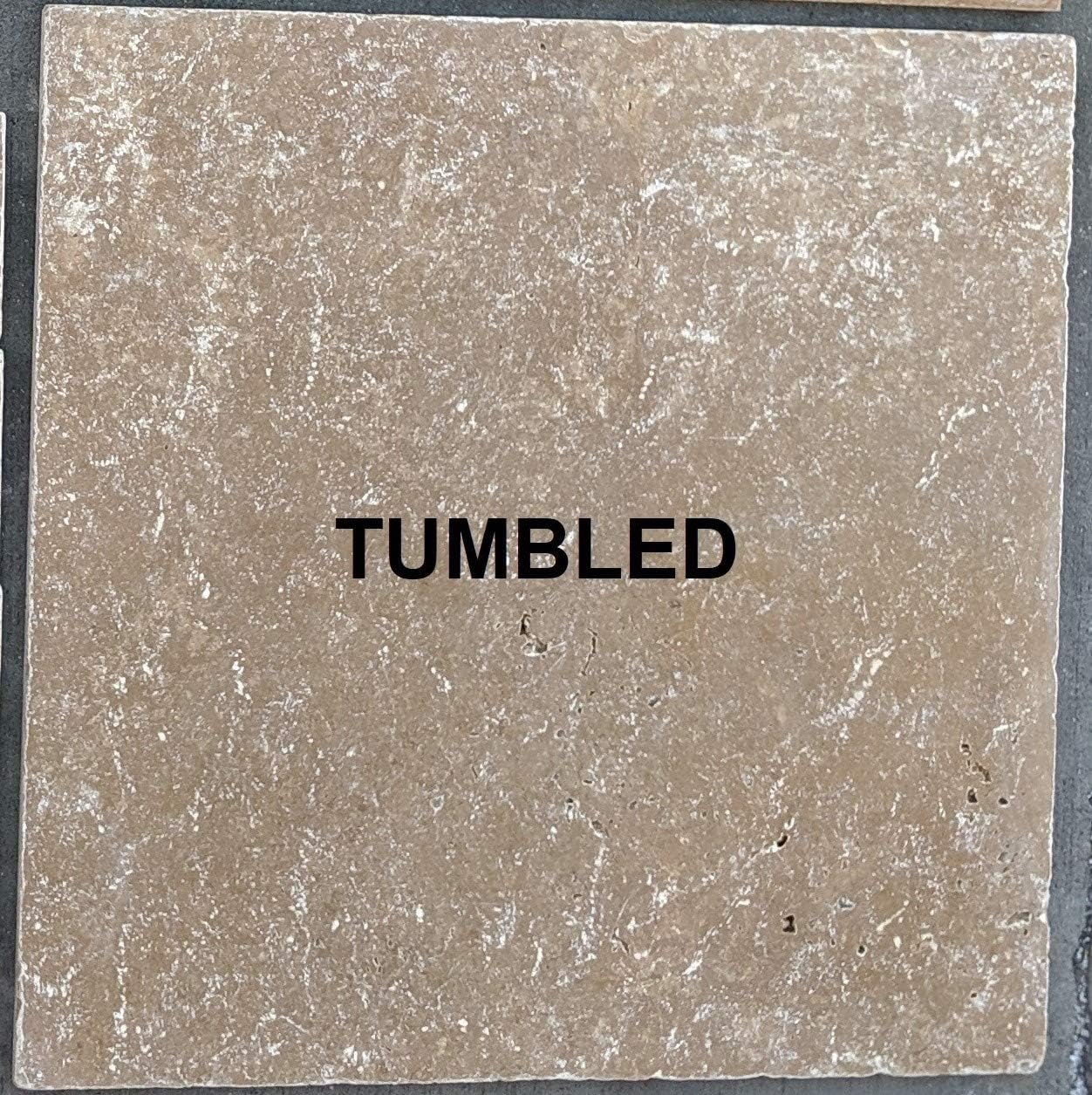 Noche/Chocolate Travertine Tumbled 12"X12" Subway Tile -1 sq.ft ...