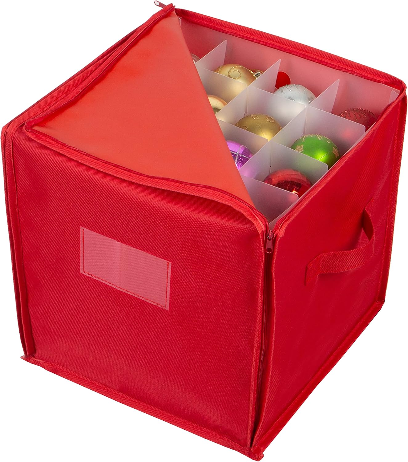 Amazon.com: Simplify 64 Count Stackable Ornament Storage Tote Organizer ...