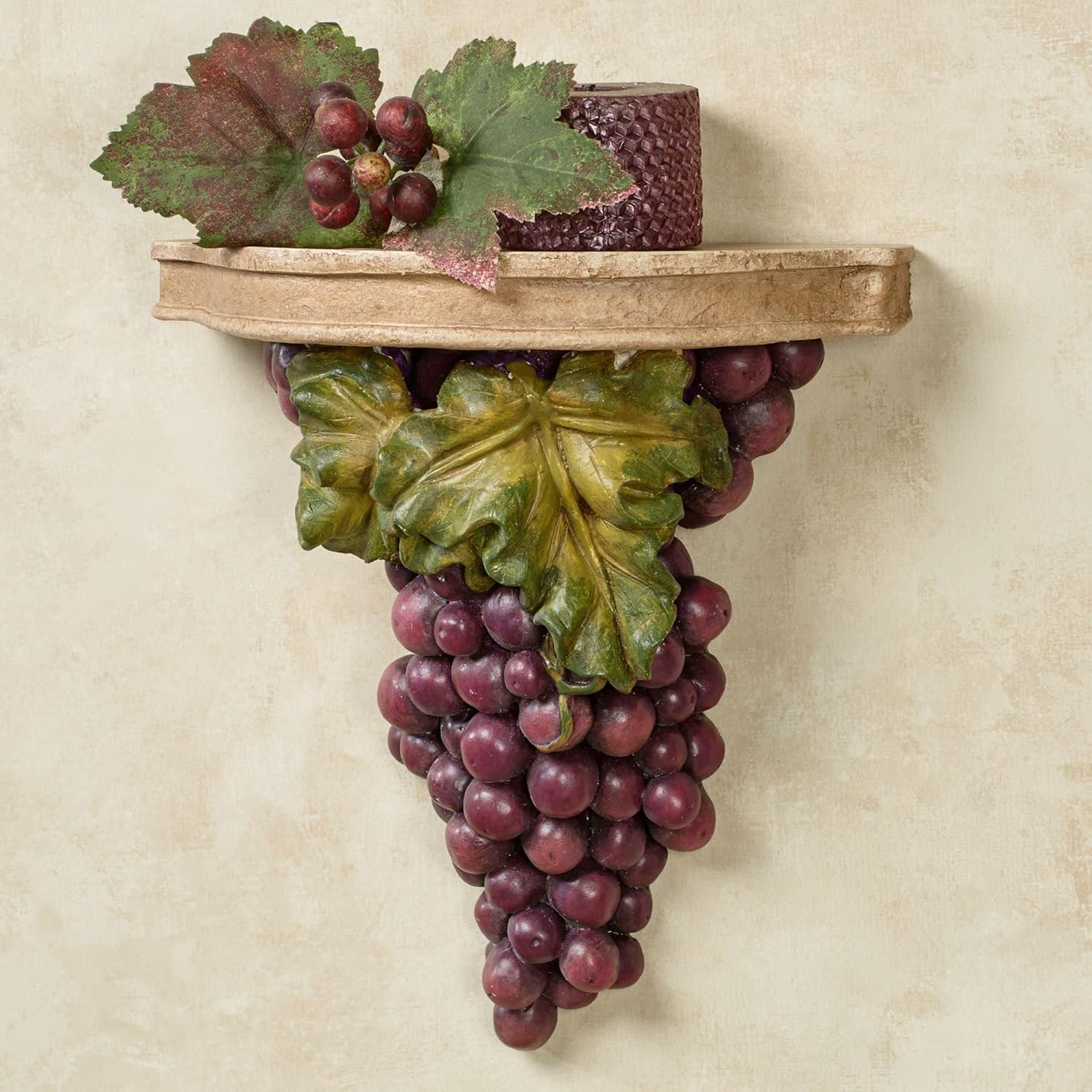 Amazon.com: Touch of Class Sangria Grape Harvest Wall Shelf : Home ...