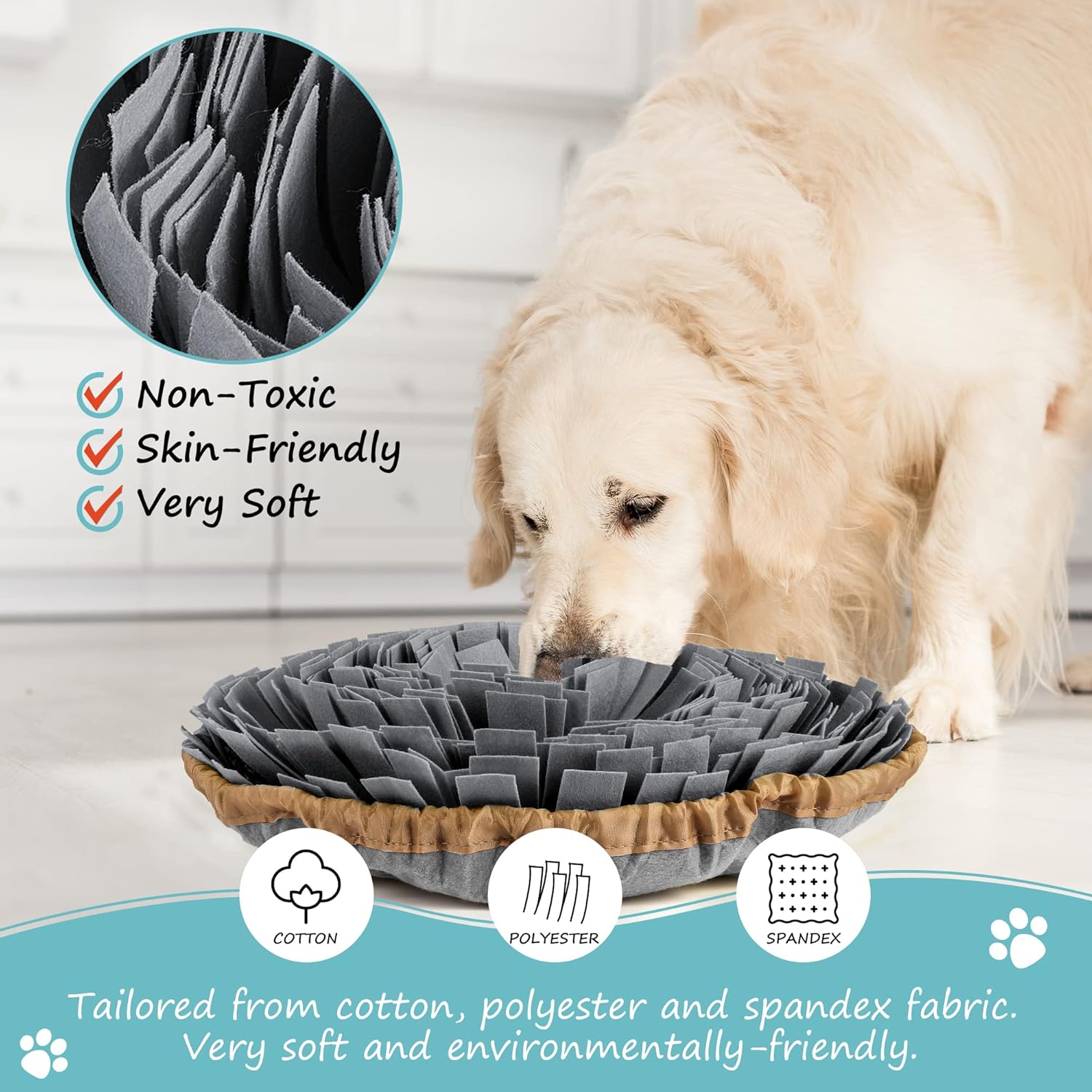 Divooze Snuffle Mat for Dogs Large, Dog boredom breaker, Sniff Mat for ...