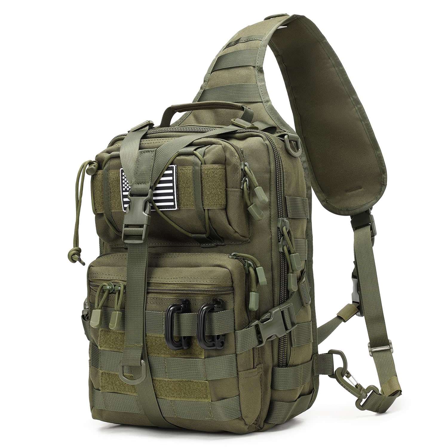 Amazon.com: Lemubeane Tactical Sling Bag Backpack Military Rover ...