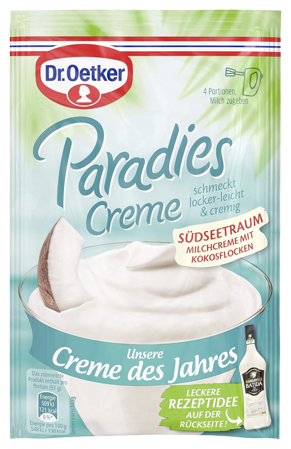 Dr. Oetker Paradies Creme des Jahres Südseetraum, 75 g : Amazon.de ...