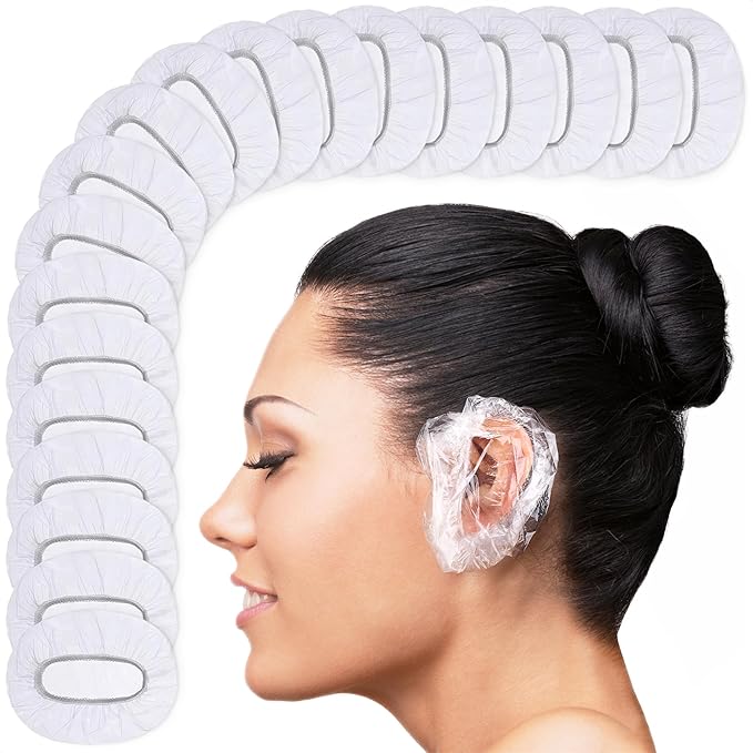 Amazon.com : 200 Disposable Ear Covers for Shower - Ear Protectors ...