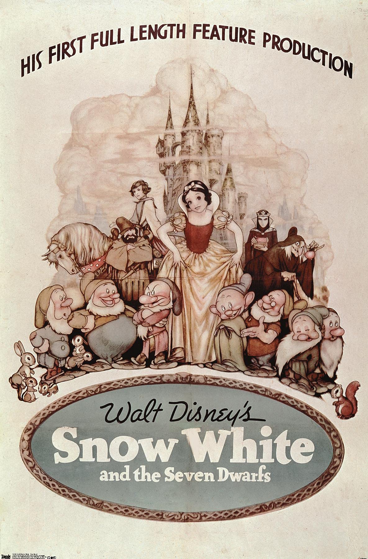 Amazon.com: Trends International 24X36 Disney Snow White - One Sheet ...