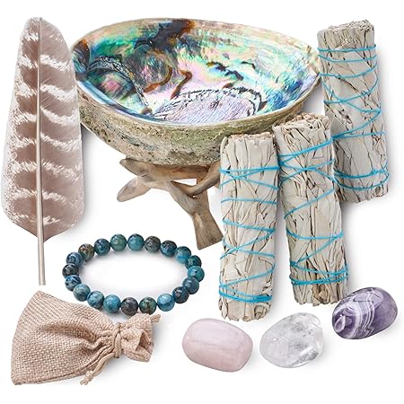 Amazon.com: 2 White Sage Smudge Stick Smudging Kit | Rose Quartz ...