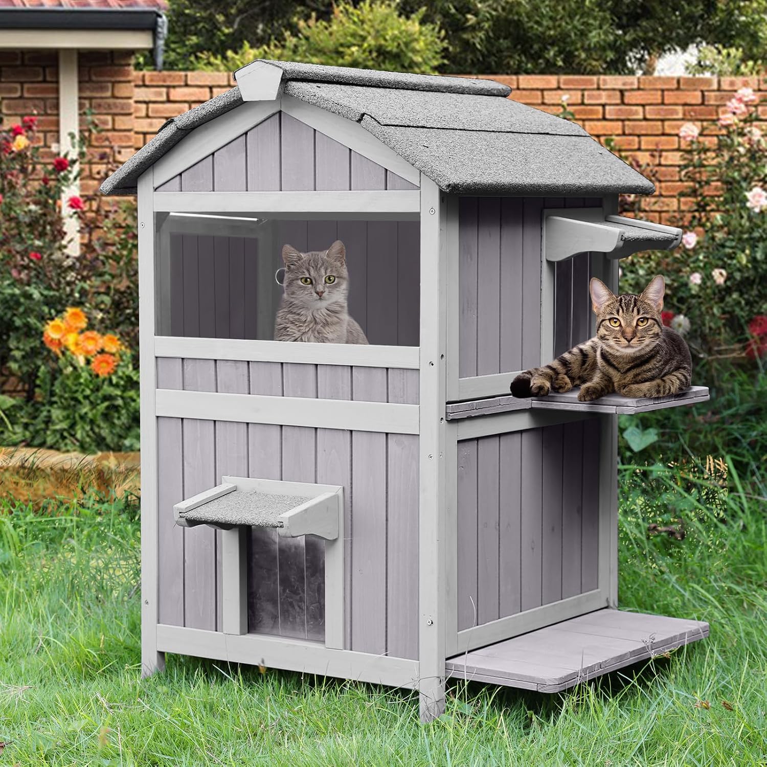 Collapsible Portable Cat House For Indoor Outdoor Ymcud Weatherproof ...