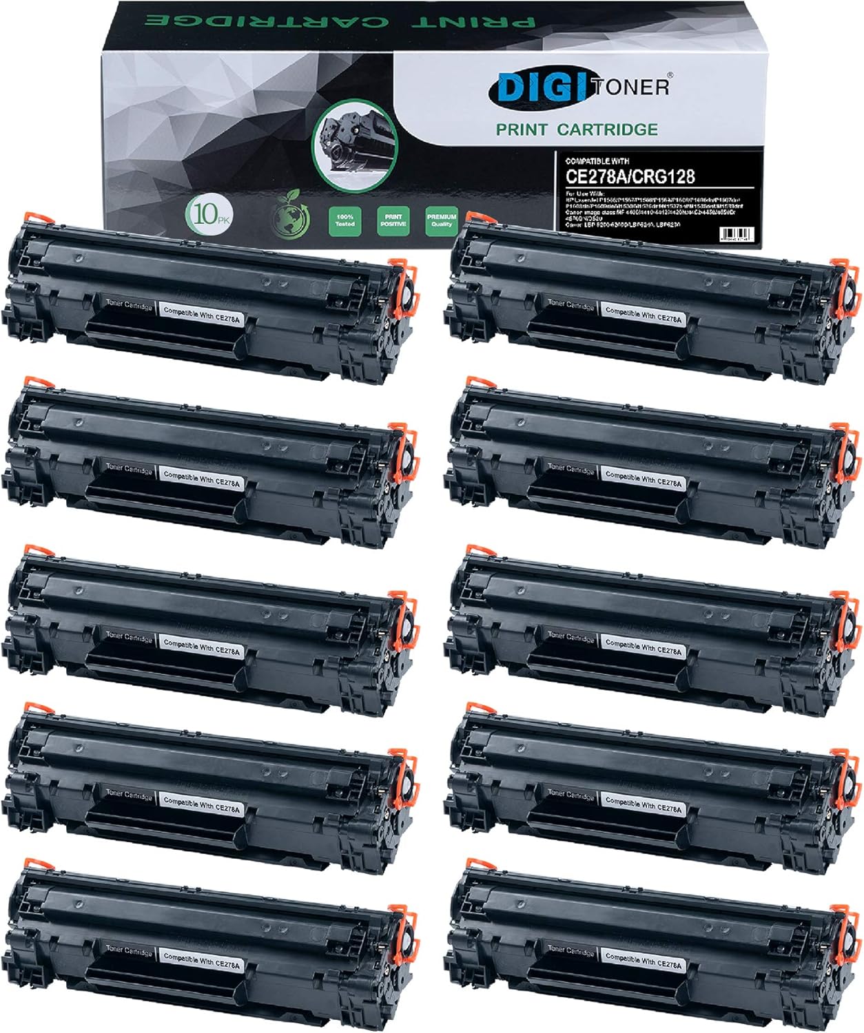 Amazon.com: DIGITONER Compatible CE278A CRG128 CRG126 Toner Cartridge ...
