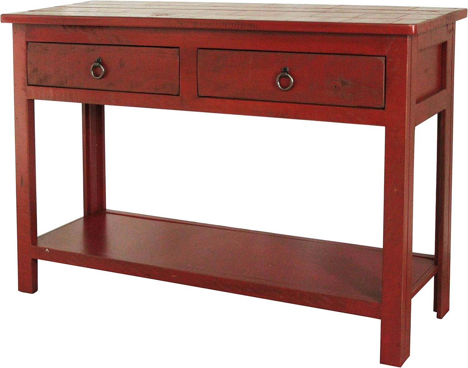Amazon.com: American Heartland Rustic Sofa Table, Rustic Red : Home ...