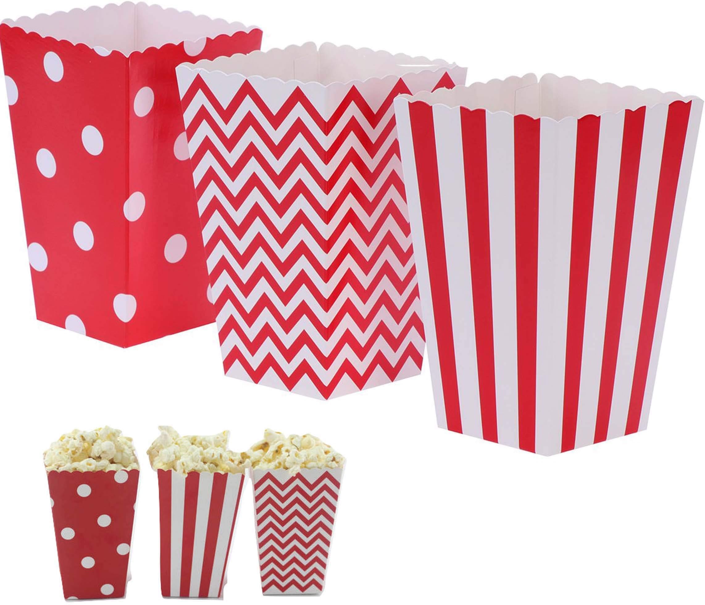 Amazon.com: 24 Pcs Popcorn Boxes Mini Paper Popcorn Box Cardboard ...