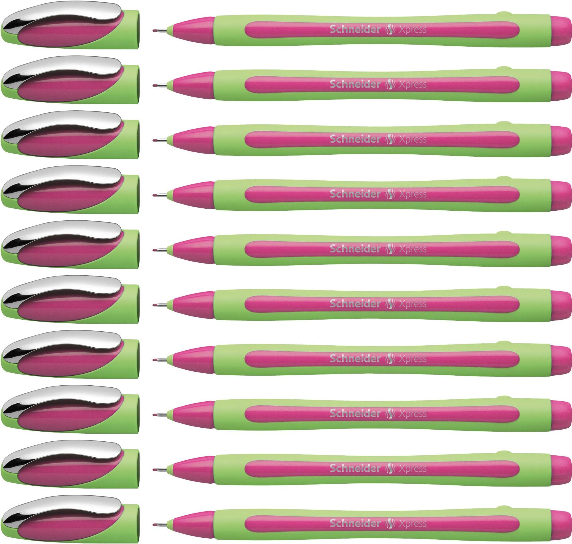 Schneider XPRESS 190001 Fineliner Pen Black Pack of 10 : Amazon.co.uk ...