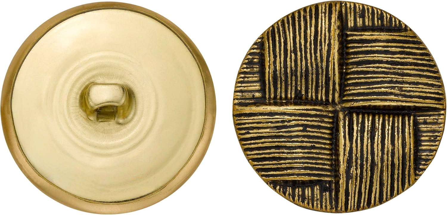 Amazon.com: C&C Metal Products 5107 Ribbed Knot Weave Metal Button ...