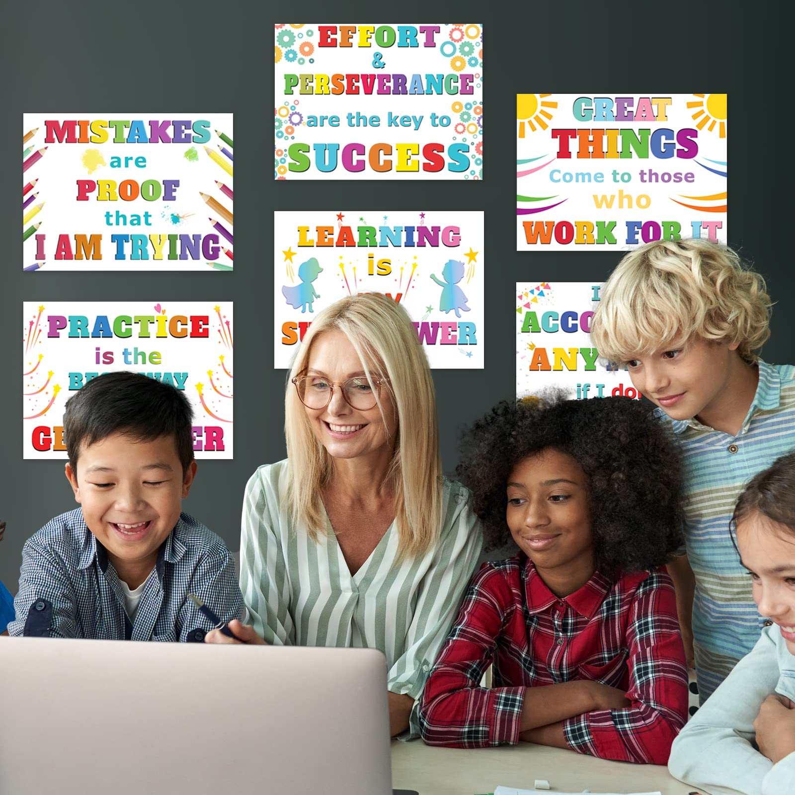 Buy Shemira Motivational Posters for Classroom Decorations,Growth ...