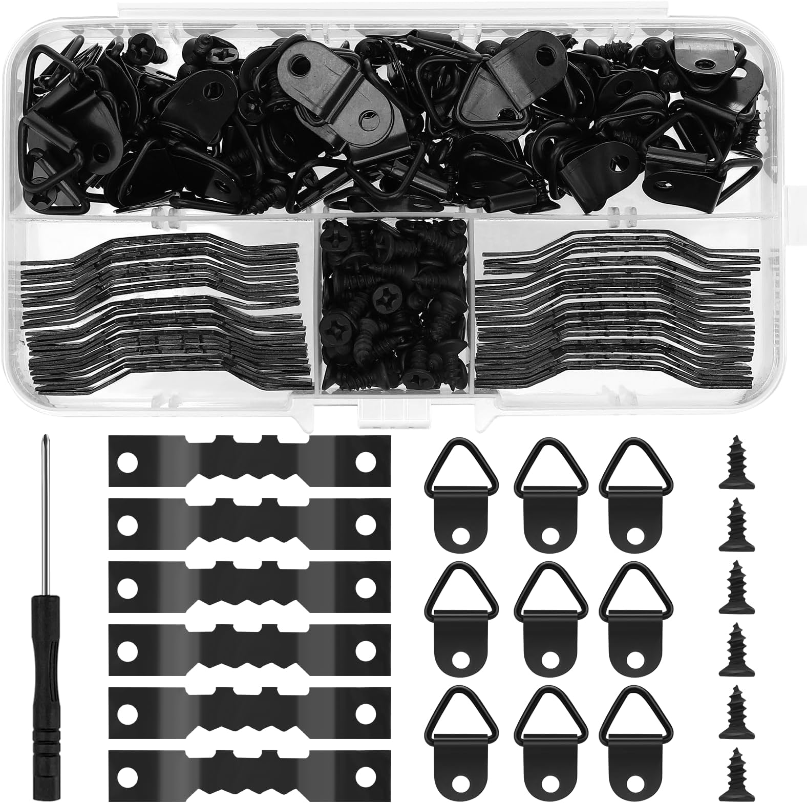 Avesteir 251 Pièces Accroche Tableau Noir, Crochet Pour Cadre Photo Kit ...