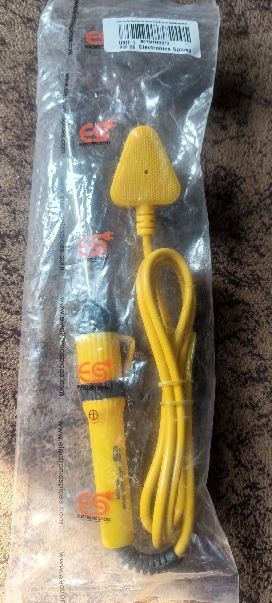 Electronic Spices 25W Soldering Iron For Home Use & Small Repairing ...