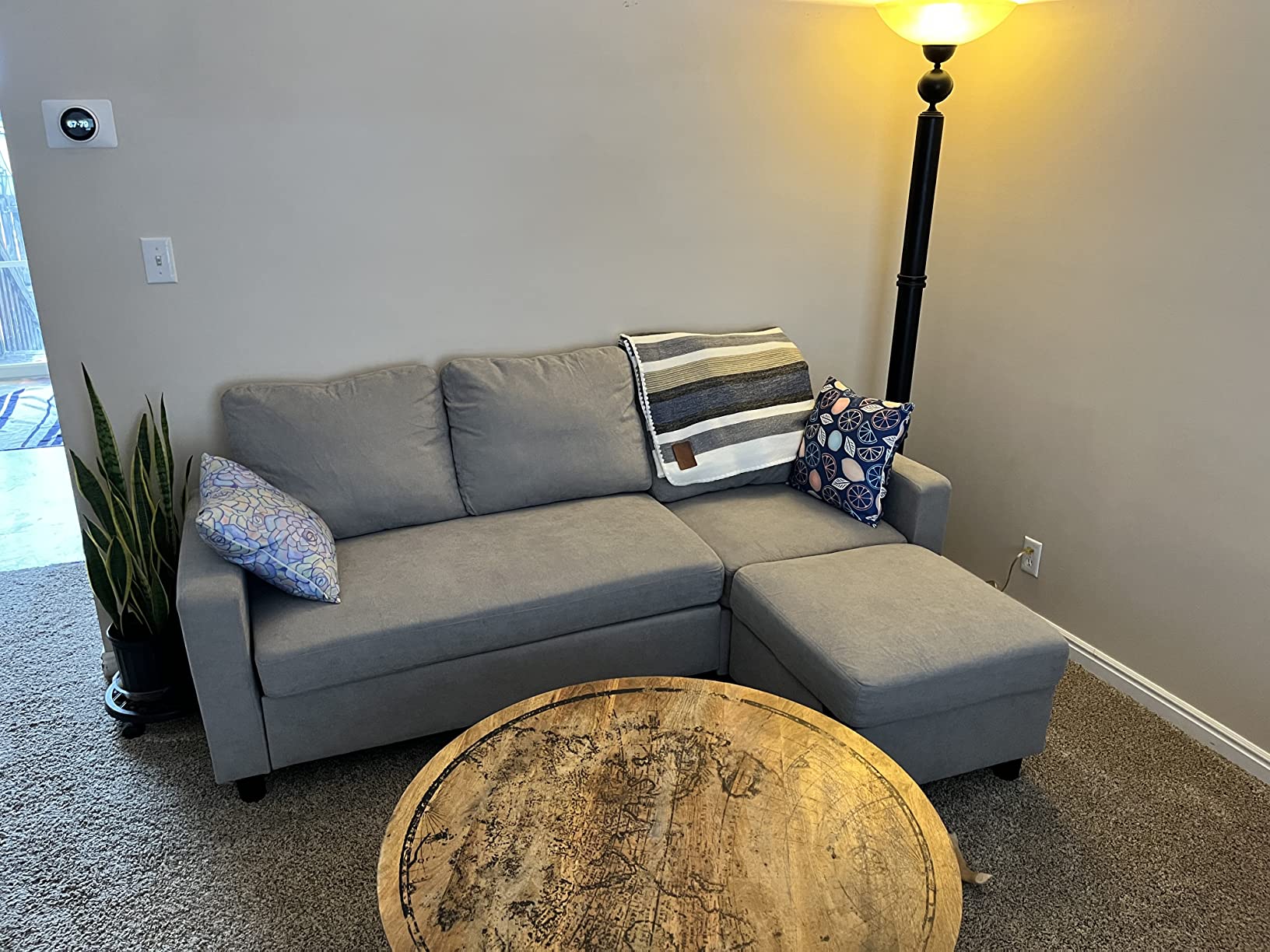 $32/mo - Finance Shintenchi Convertible Sectional Sofa Couch, Modern ...