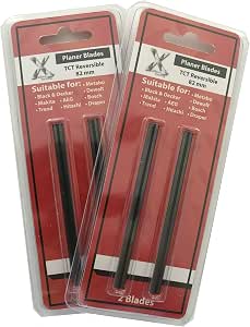 82mm Reversible Planer Blades Replaces Makita, Black & Decker, Bosch ...
