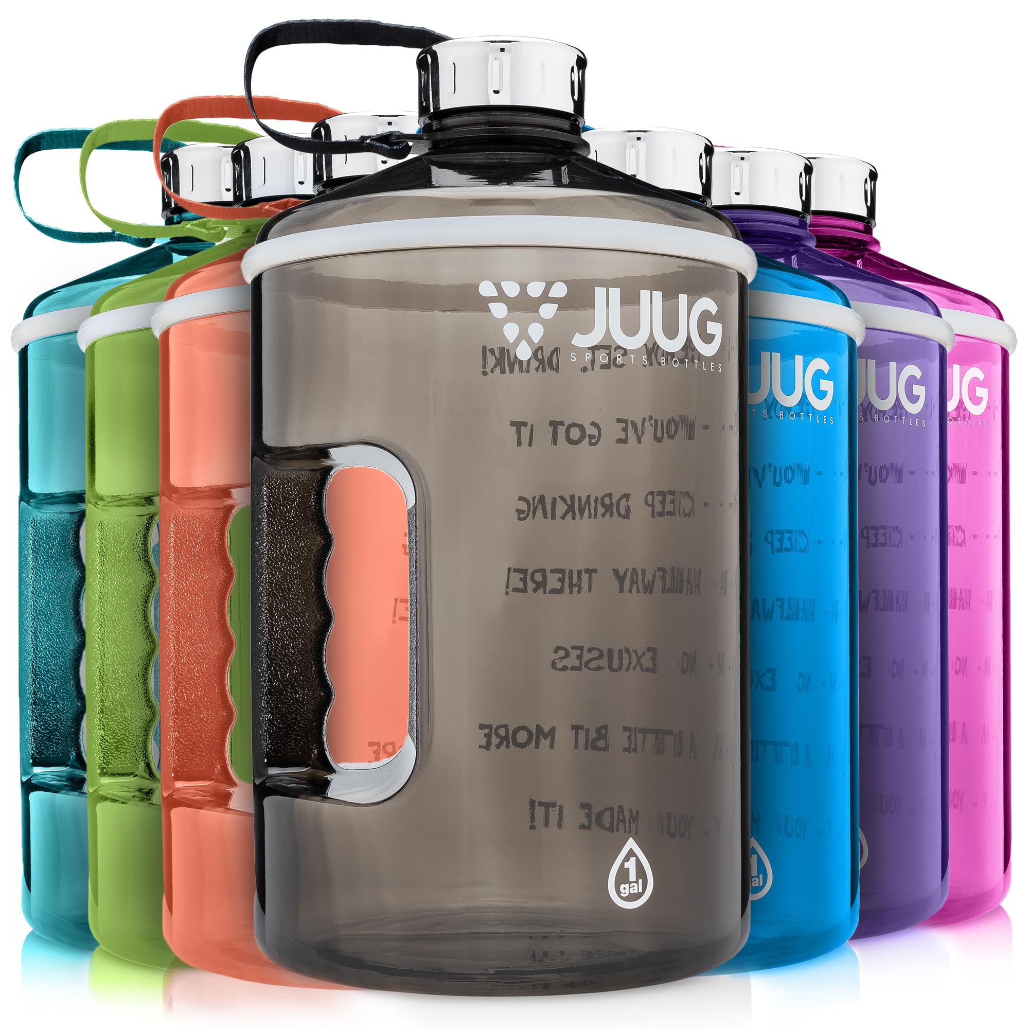 Amazon.com: JUUG 1 Gallon Water Bottle with Times to Drink - Gallon ...