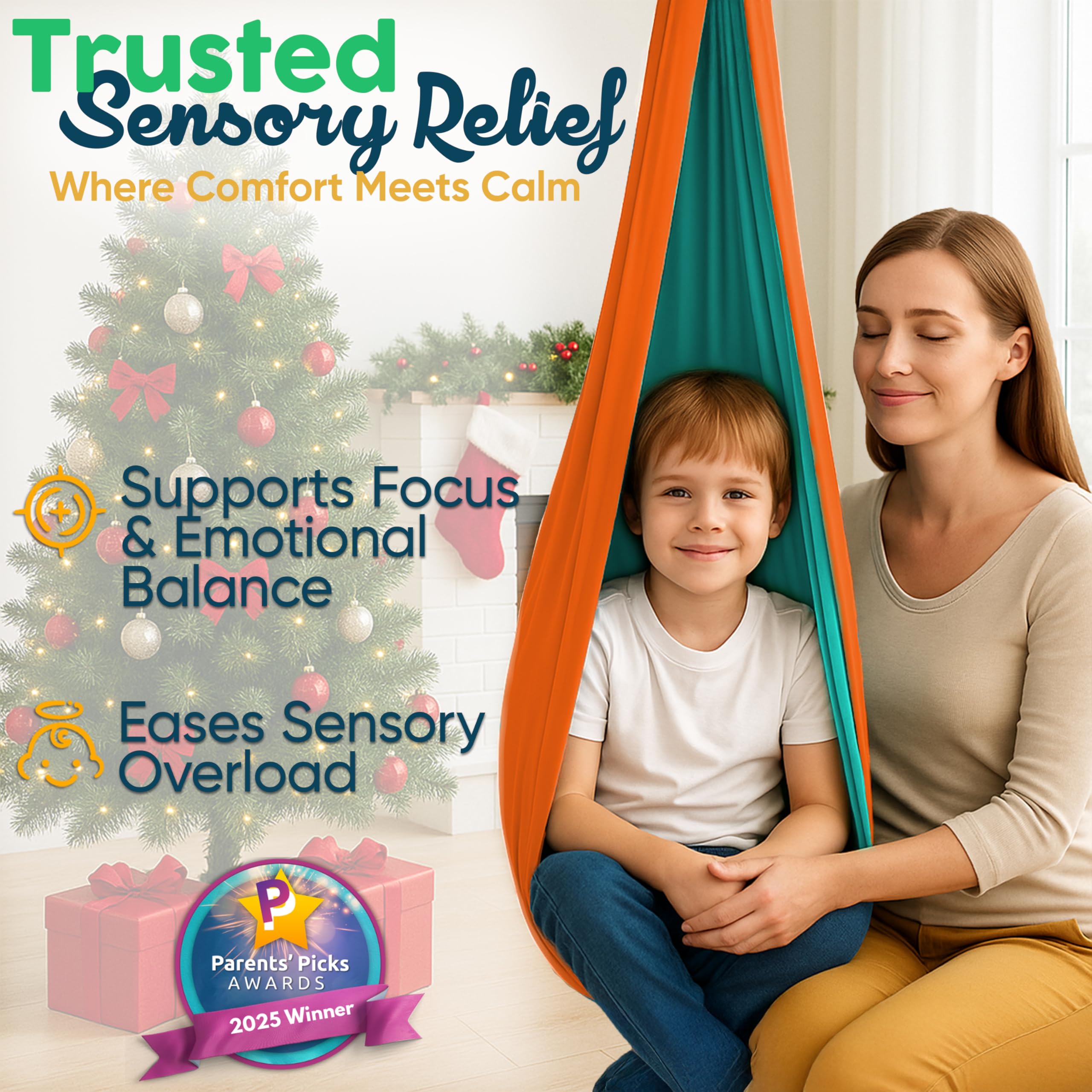 Snapklik.com : Sensory Swing For Kids Indoor - Calming Cocoon Therapy ...