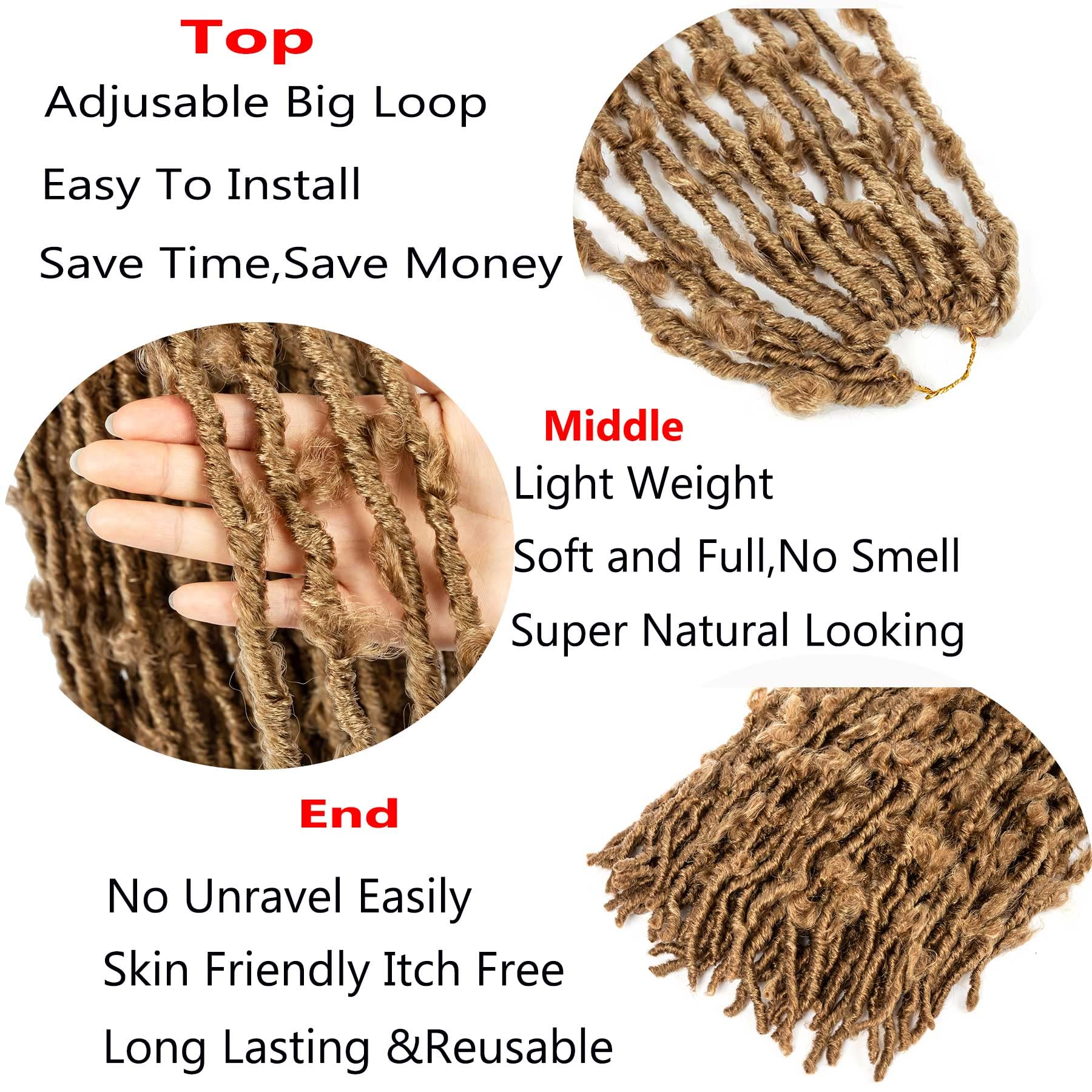 Snapklik.com : Ginger Crochet Butterfly Locs,24 Inch Butterfly Locs ...