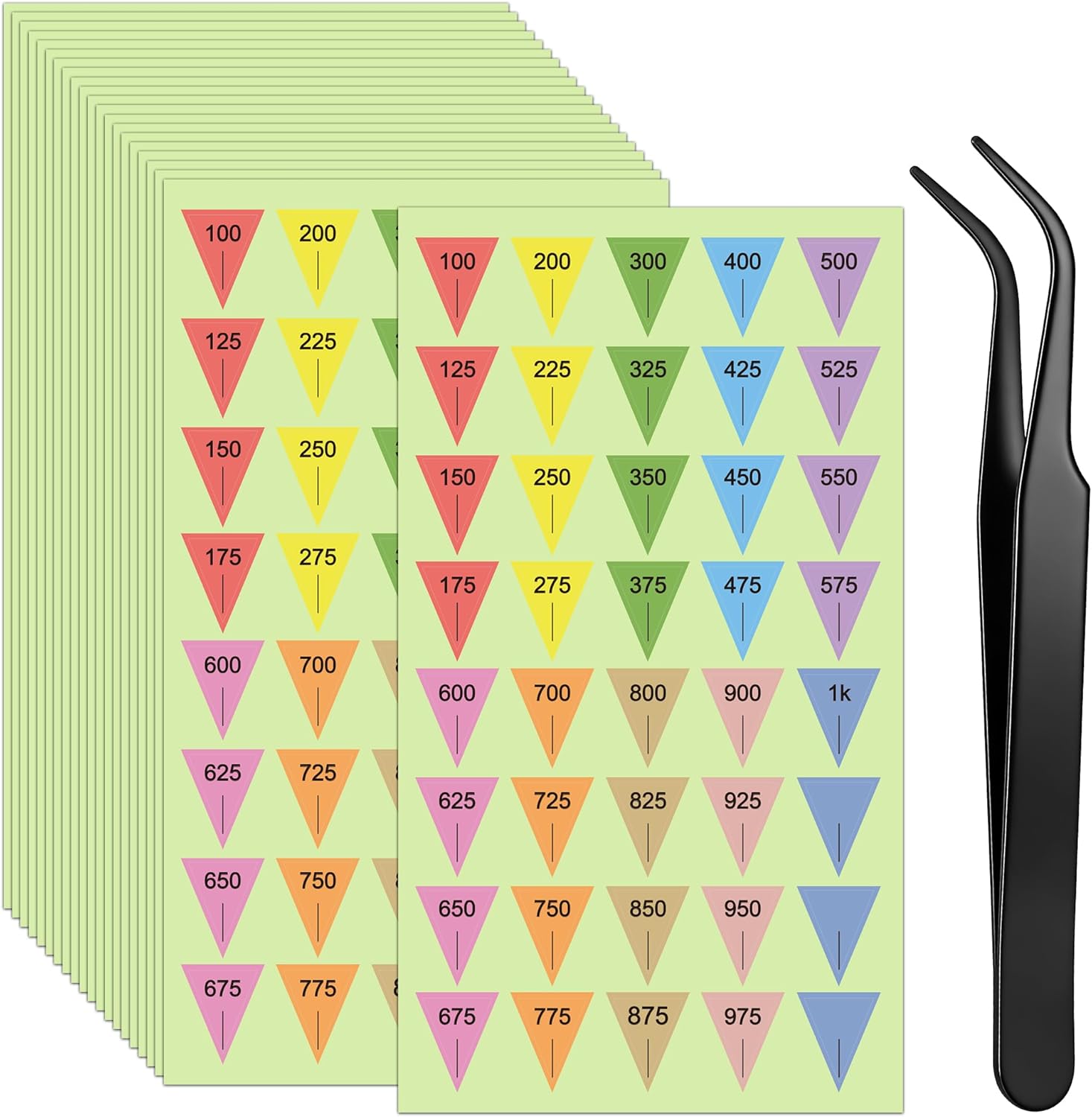 Amazon.com : Pletpet 20 Pcs Turret Tags Dope Stickers, Glow-in-The-Dark ...