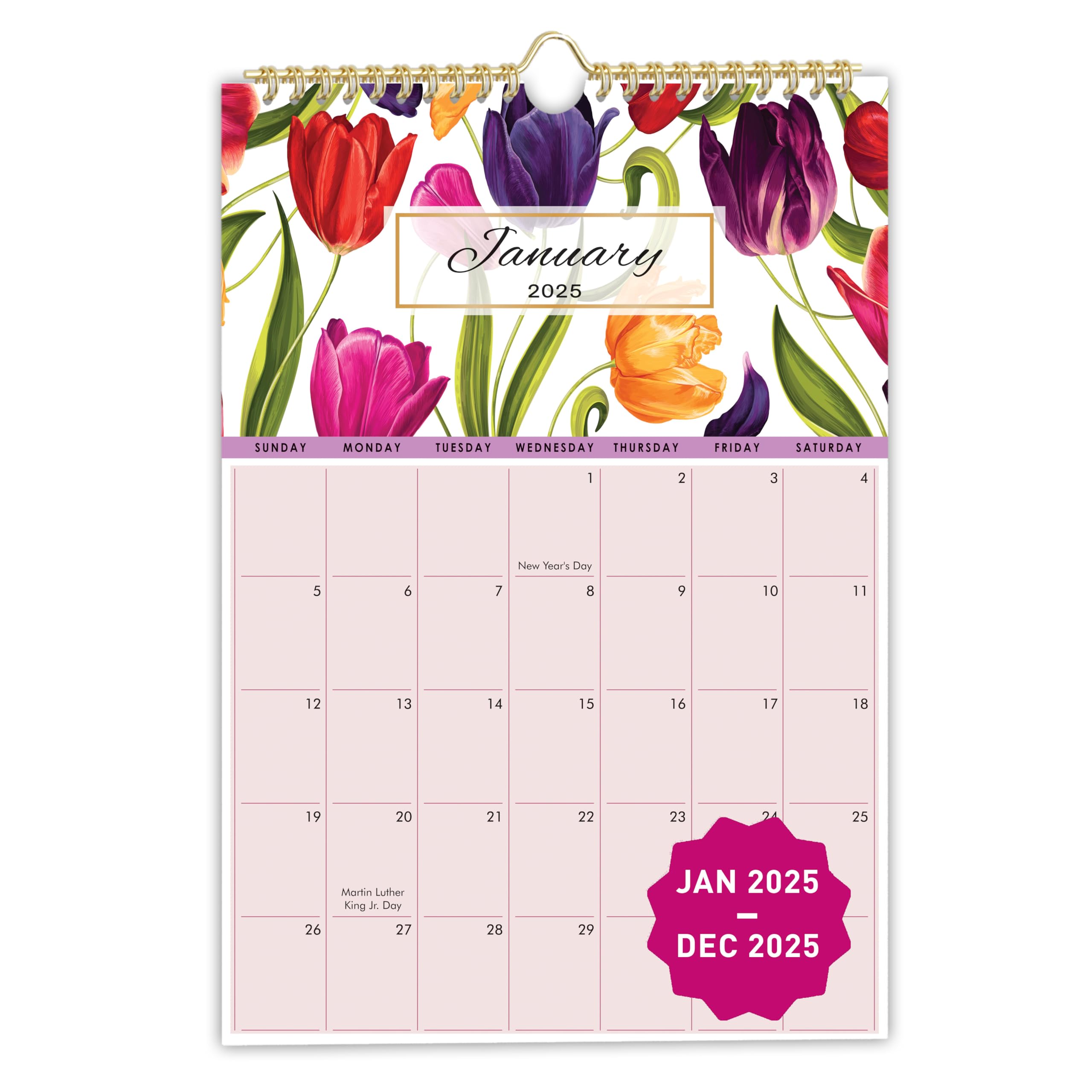 Snapklik.com : Mudrit 2025 Wall Calendar, 12" X 17", 12 Monthly ...