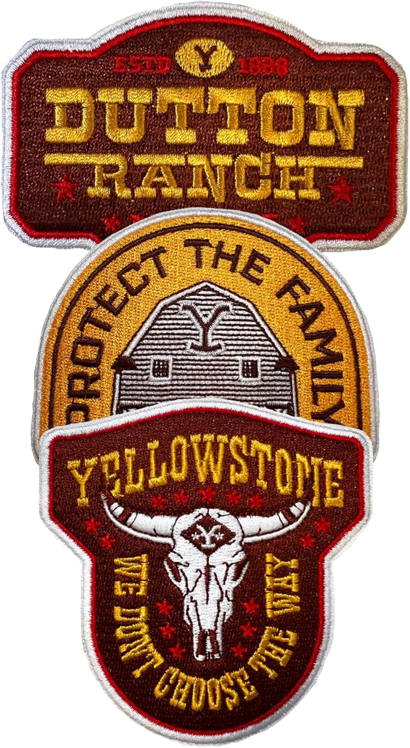 Amazon.com: Yellowstone Dutton Ranch Iron On Patches - Pack of 3