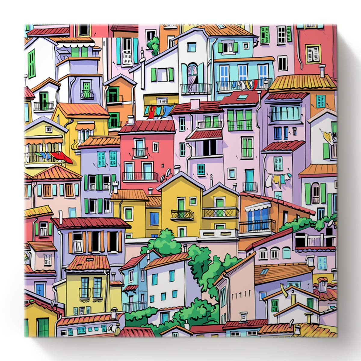 Cartoon Building Painting