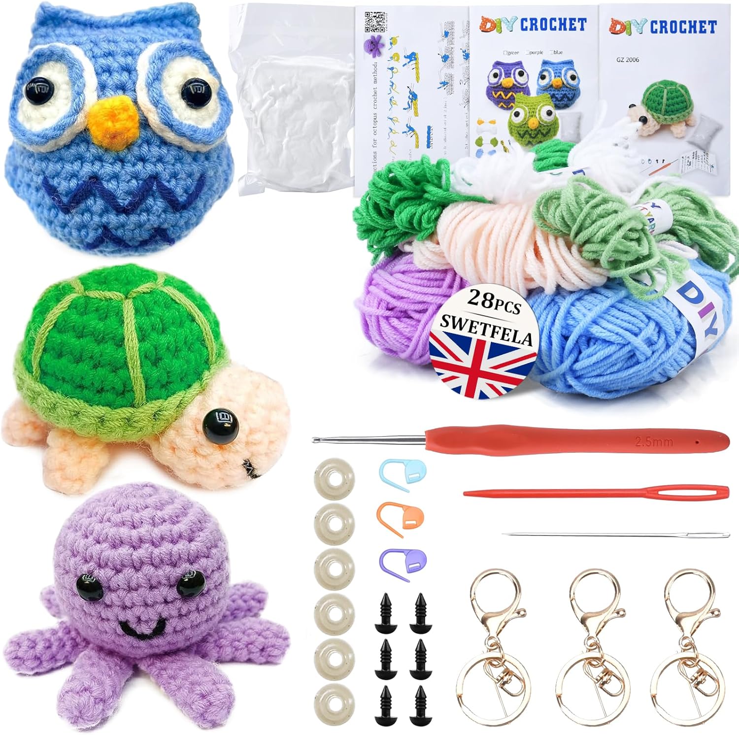 Swetfela Crochet Kits for Beginners Adults, Beginners and Experts ...