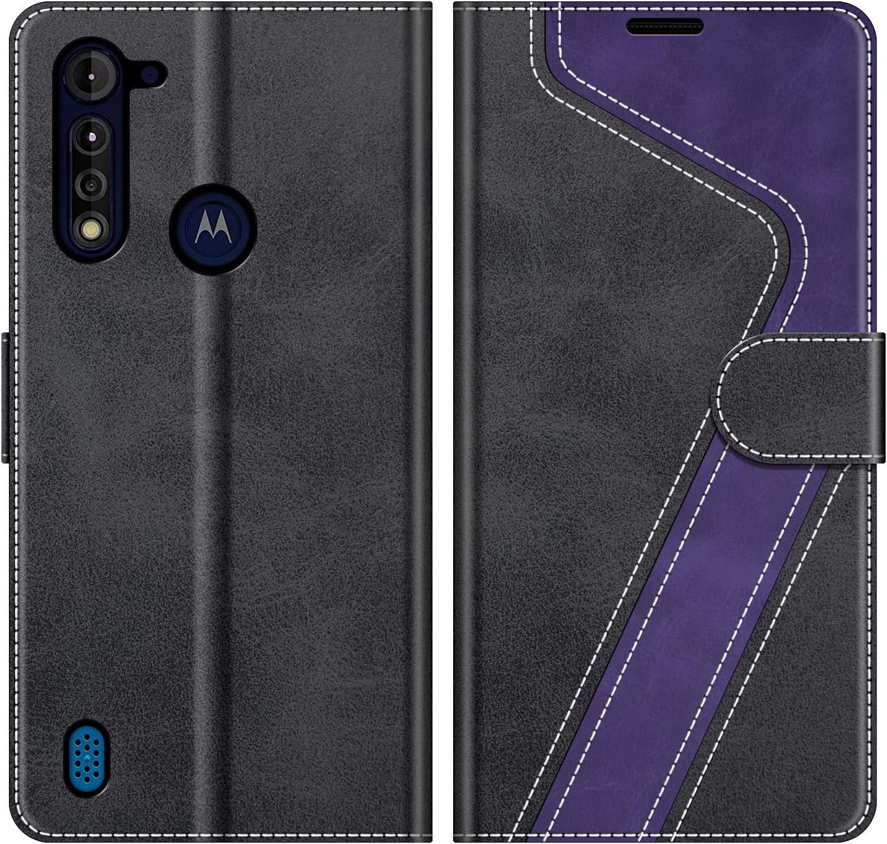 MOBESV Phone Cover For Motorola Moto G8 Power Lite, Flip Wallet Case ...