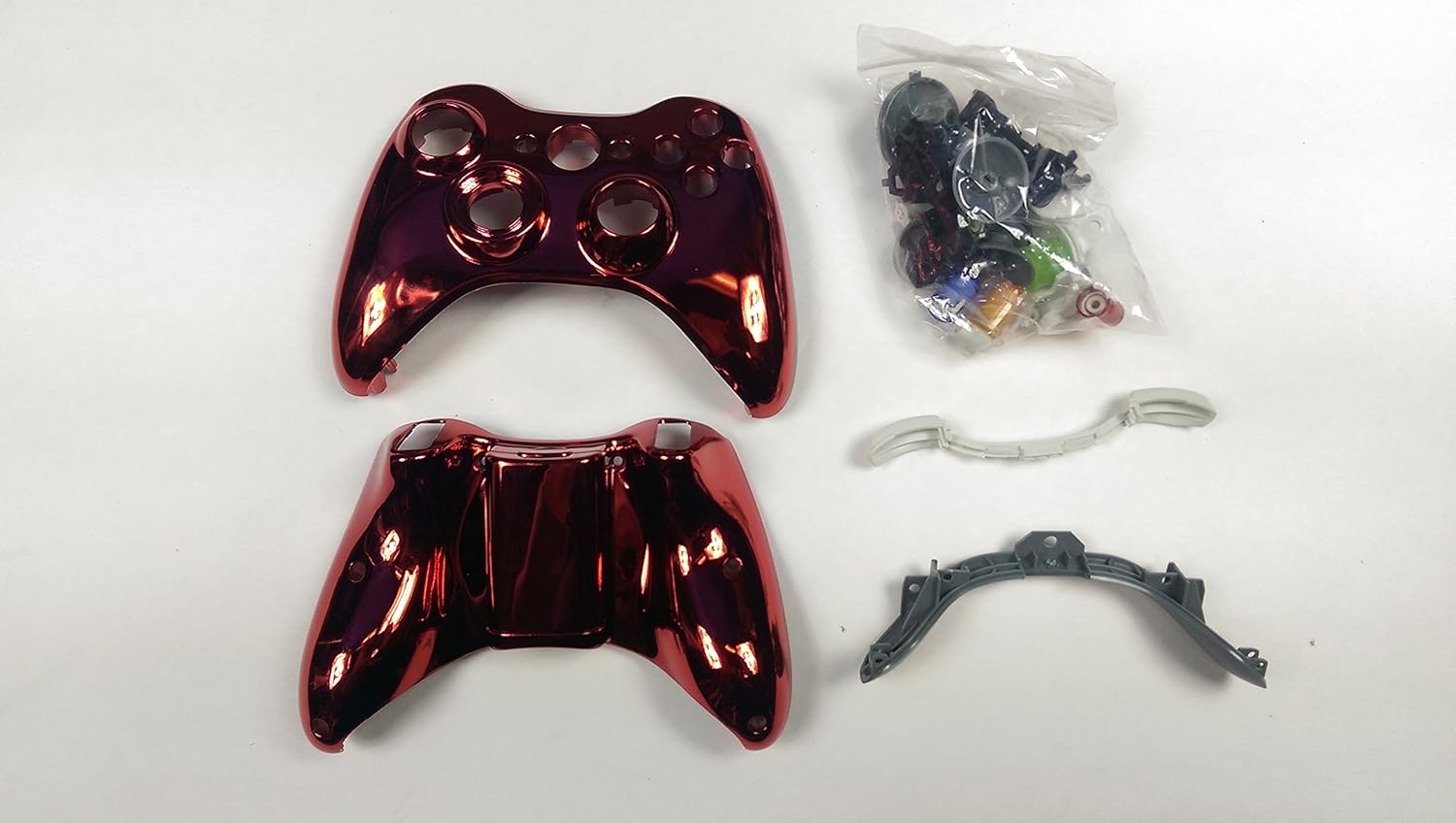 Buy MadModz Xbox 360 Chrome Custom Controller Shell (Red) Online at Low ...