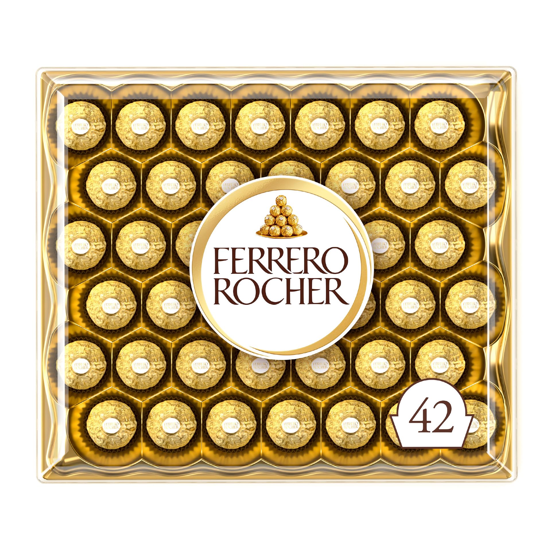 Amazon | FERRERO(フェレロ) ロシェ (42粒入り×1個) | FERRERO(フェレロ) | ナッツチョコレート 通販