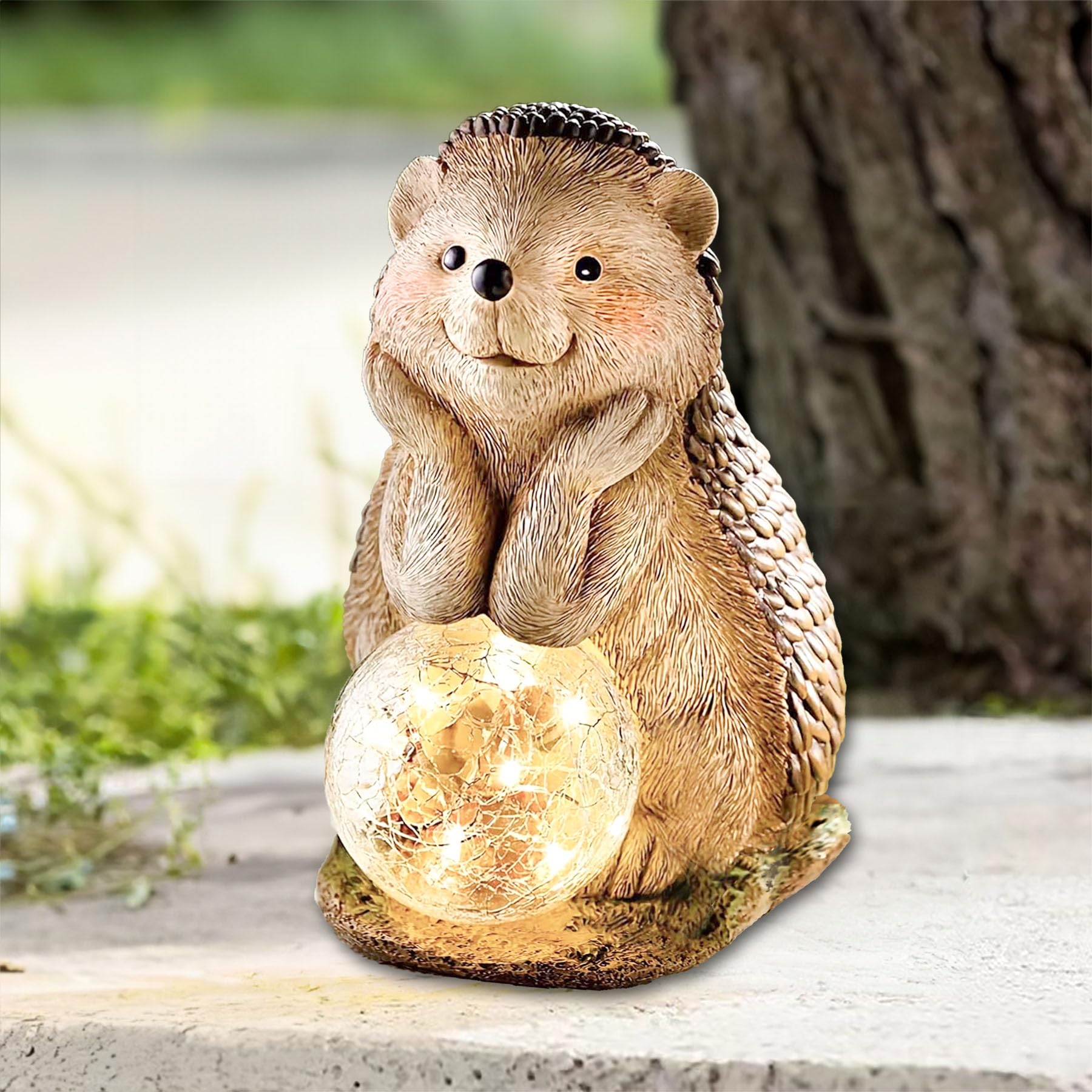 Amazon.com: Teaeeno Hedgehog Statue Garden Decor,Hedgehog Garden Decor ...