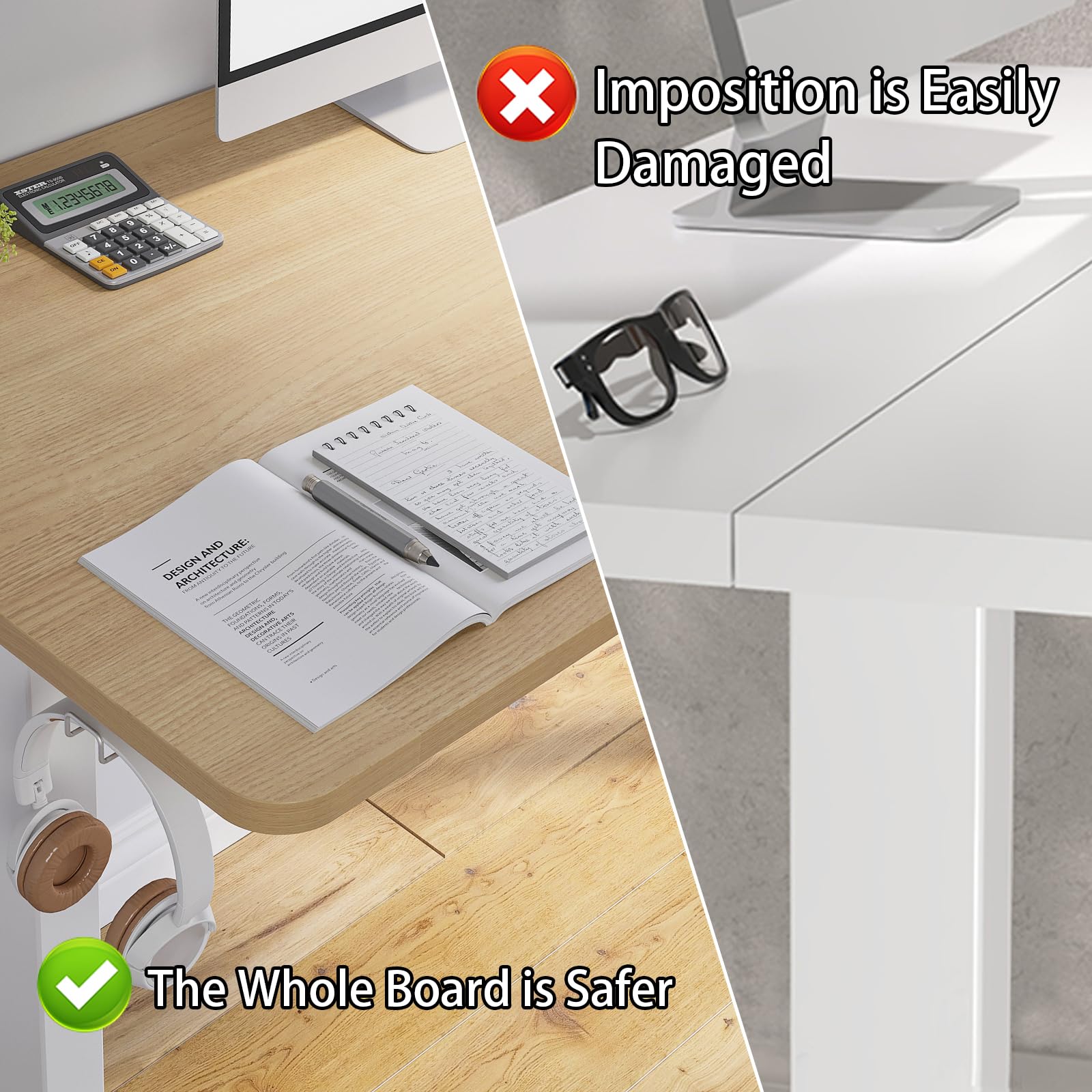 Snapklik.com : STARY Stand Up Home Office Whole-Piece Desk Board
