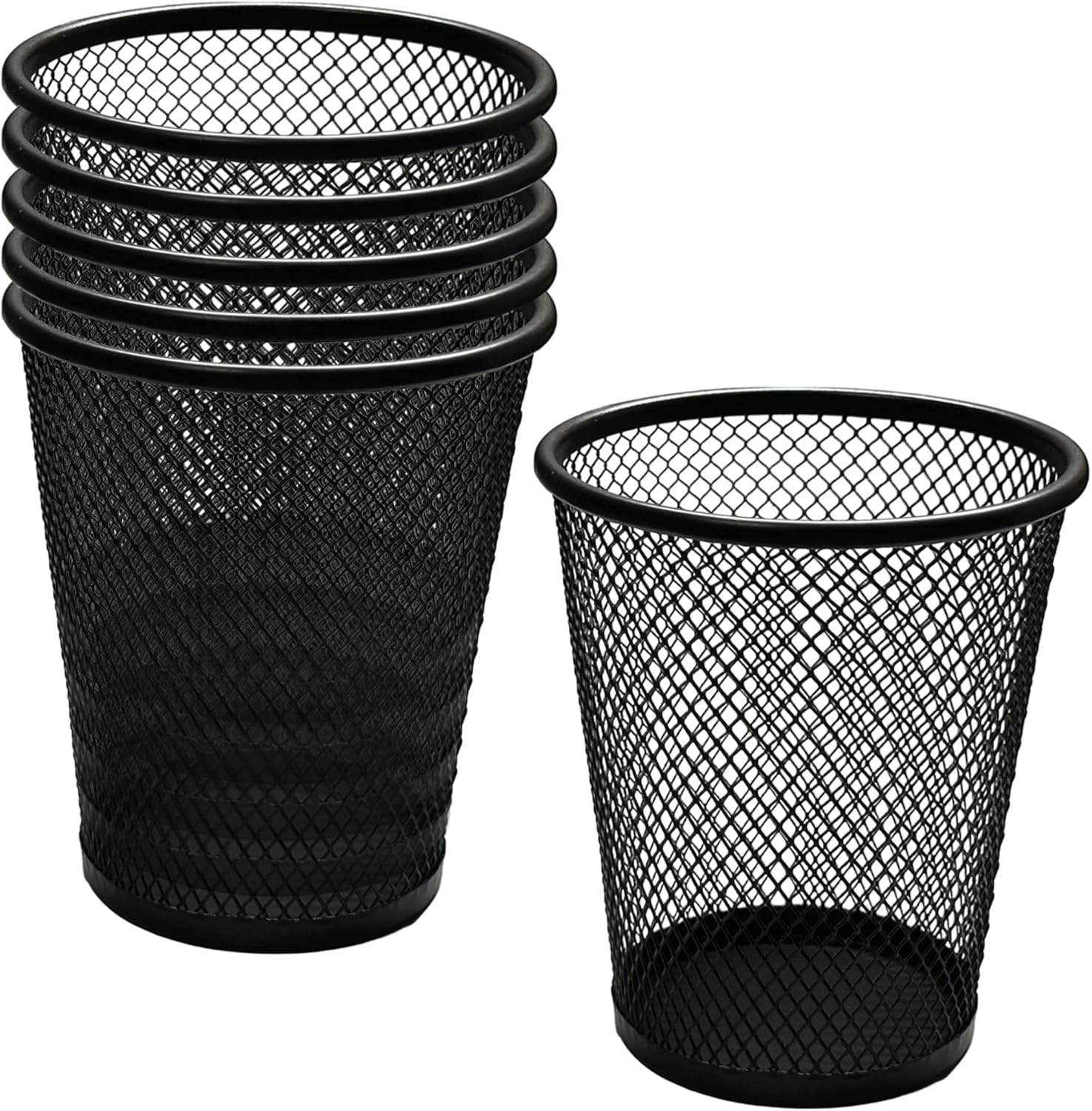 Amazon.com: SDYHLF Pen Holder for Desk, 6 Pack Black Wire Mesh Pencil ...