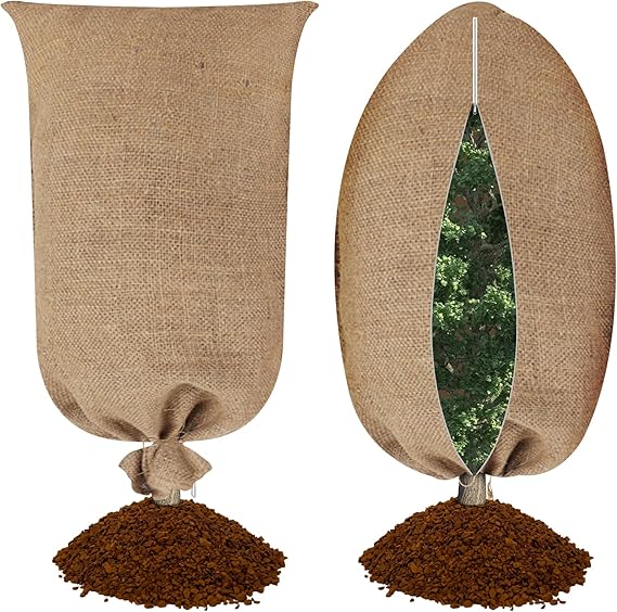 Amazon.com : Syagnos 1PCS 47" x 71" Burlap Winter Plant Cover Bags ...