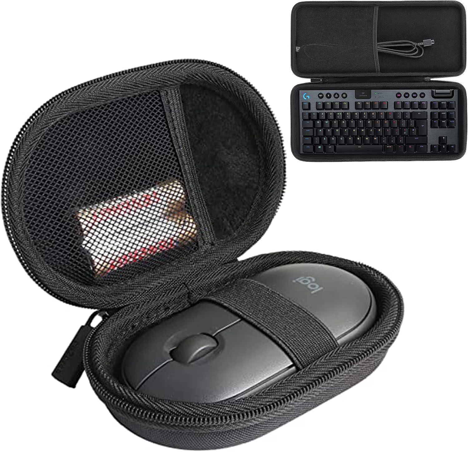 Amazon.com: co2CREA Hard Case for Logitech Pebble M350 Mouse + MX Keys ...