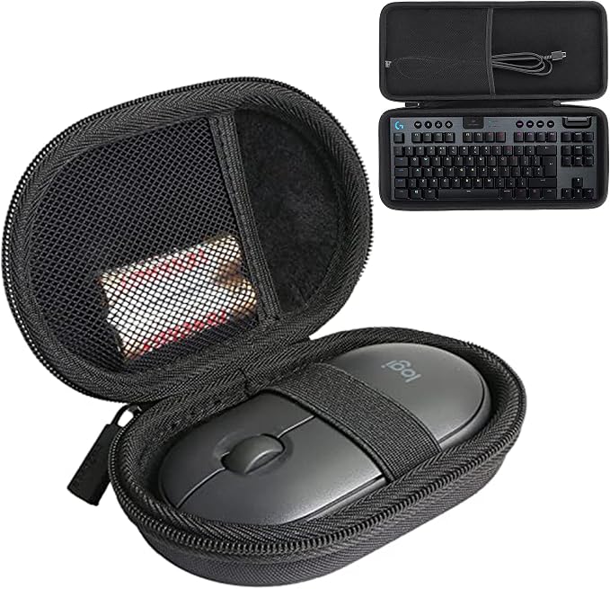 Amazon.com: co2CREA Hard Case for Logitech Pebble M350 Mouse + MX Keys ...