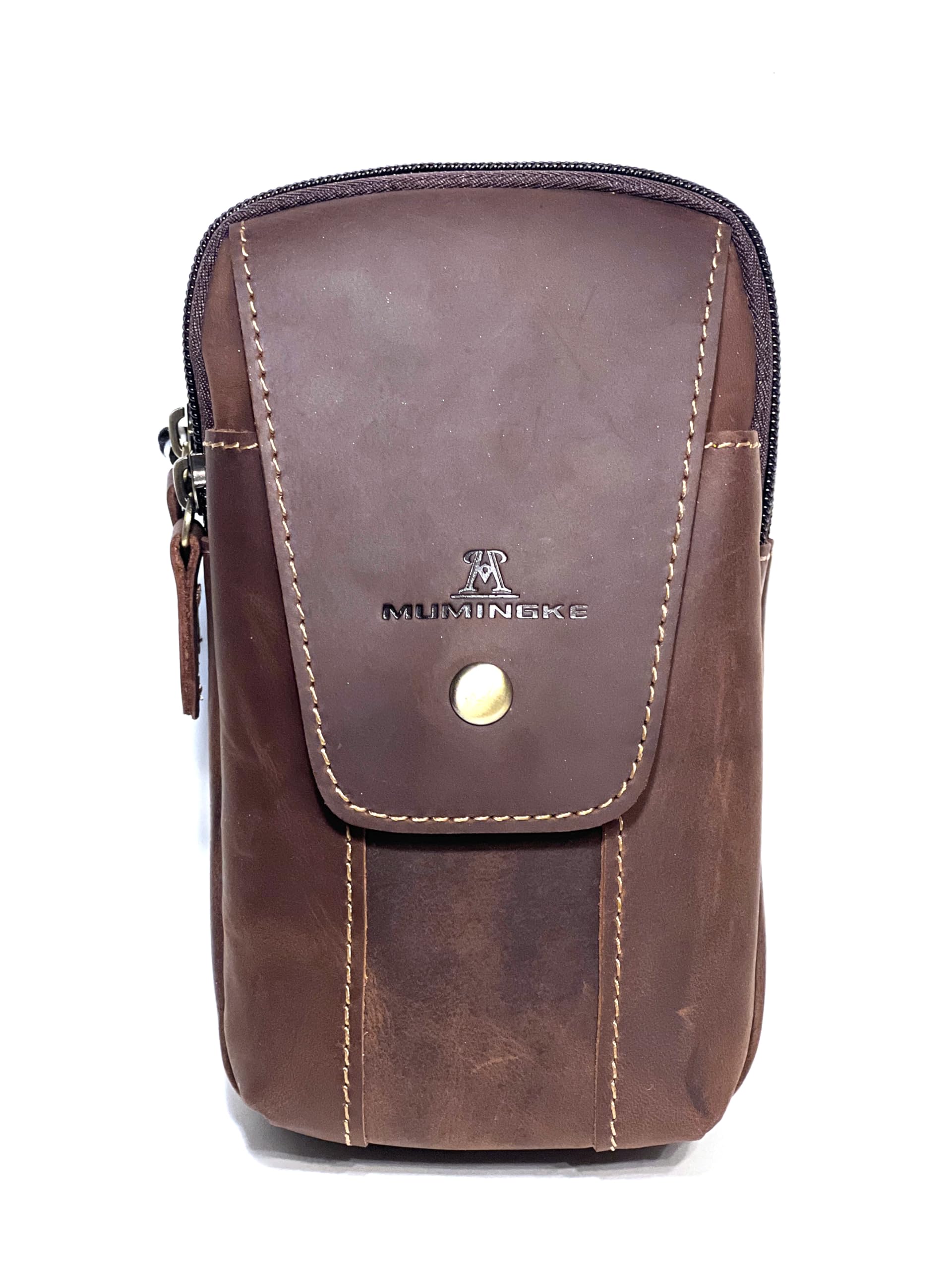 Amazon.com: MUMINGKE Fine Crazy Horse Soft Leather Vertical Mobile ...