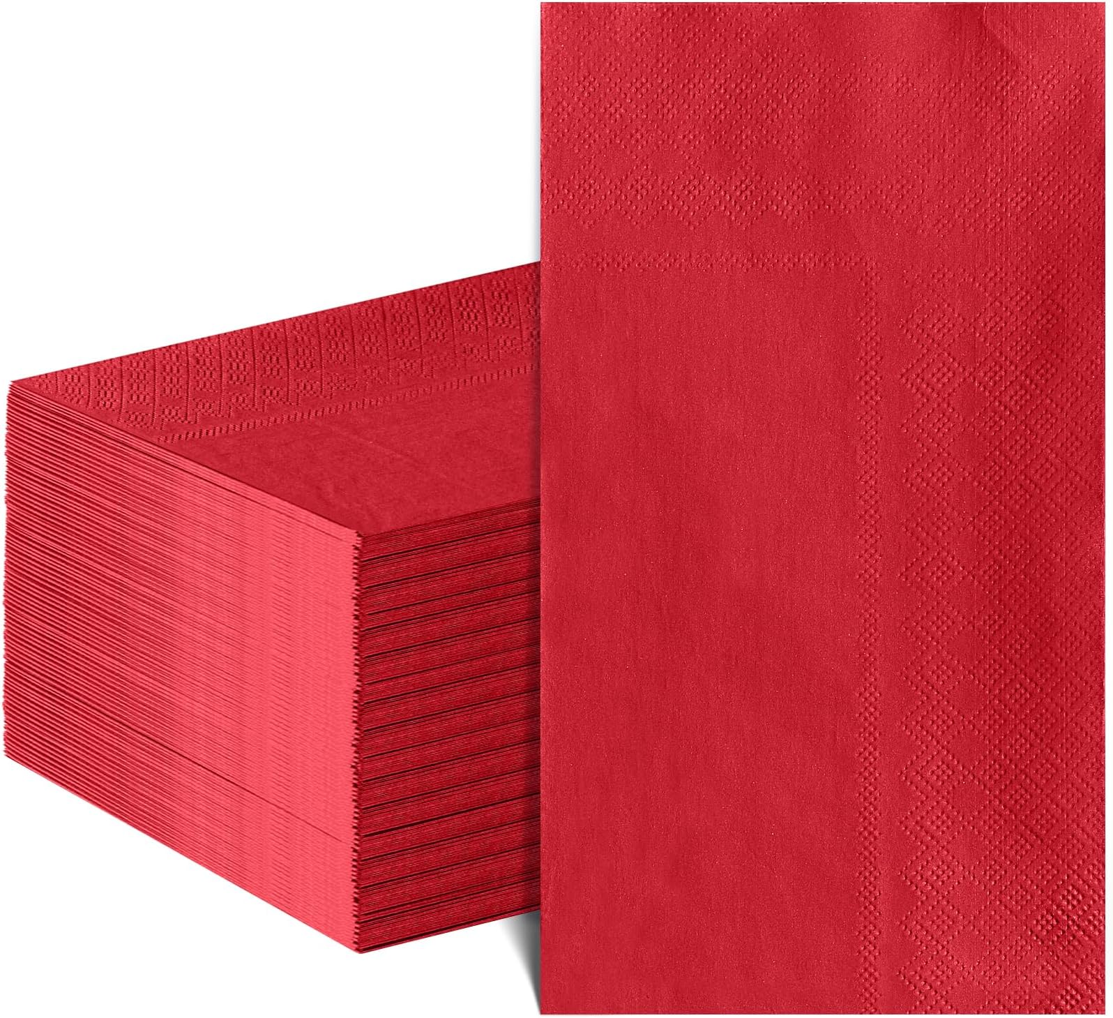 Amazon.com: NatNarr 60 Pcs Red Napkins Disposable Red Dinner Napkins ...